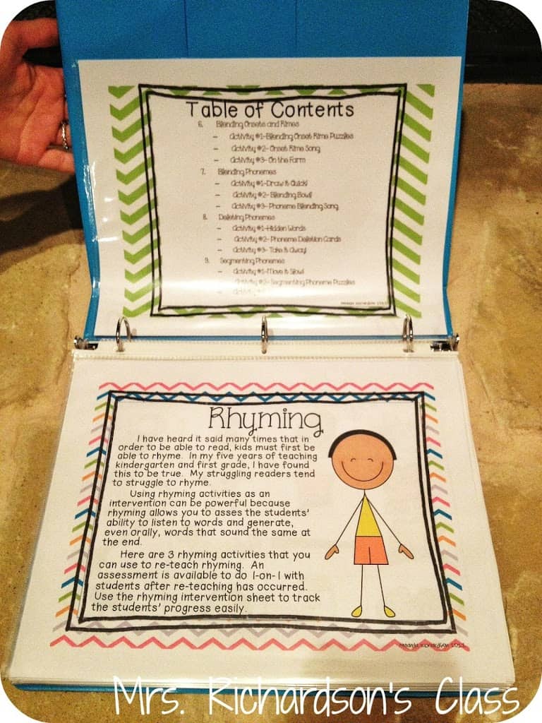 RTI: Phonemic Awareness - Mrs. Richardson's Class
