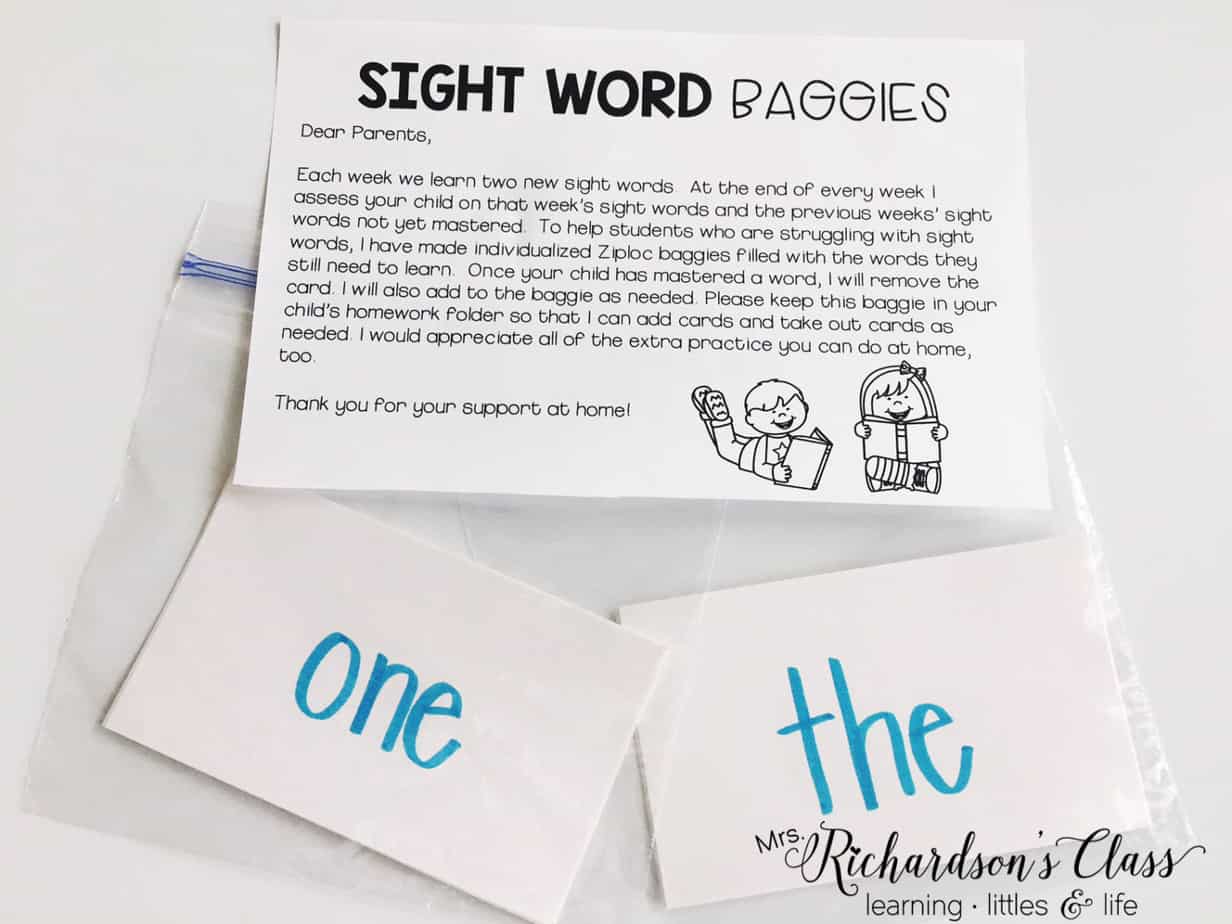 The Best Way to Monitor Sight Word Progress - Mrs. Richardson's Class