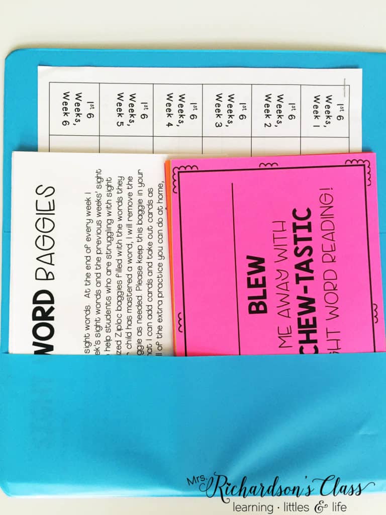 The Best Way to Monitor Sight Word Progress - Mrs. Richardson's Class