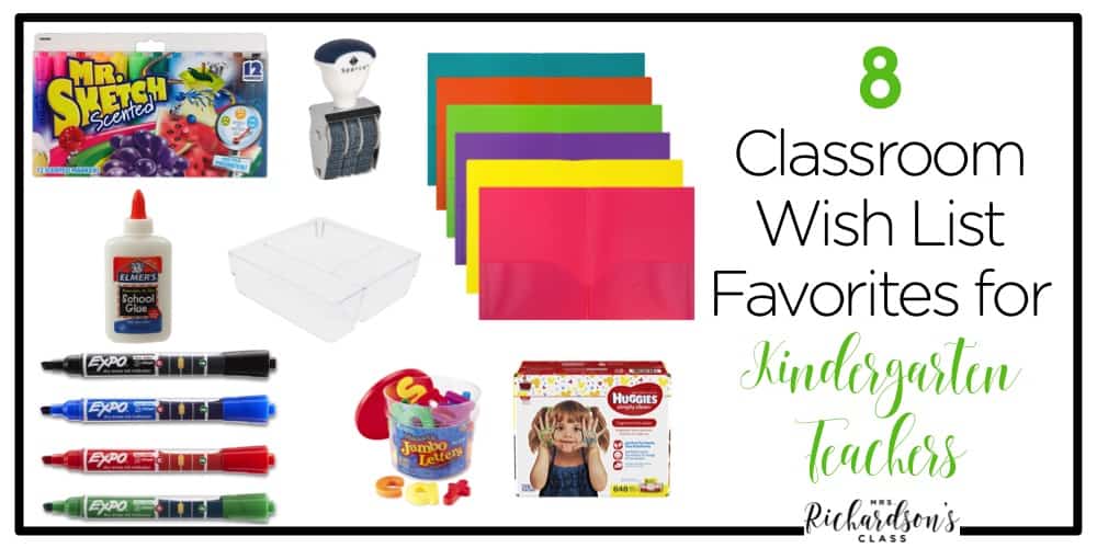 Kindergarten Classroom Ideas Wish List EDITABLE Teacher Survival Kit