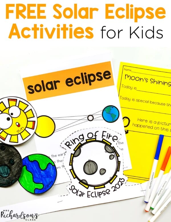 Solar Eclipse Activities for Primary Learners - Mrs. Richardson's Class