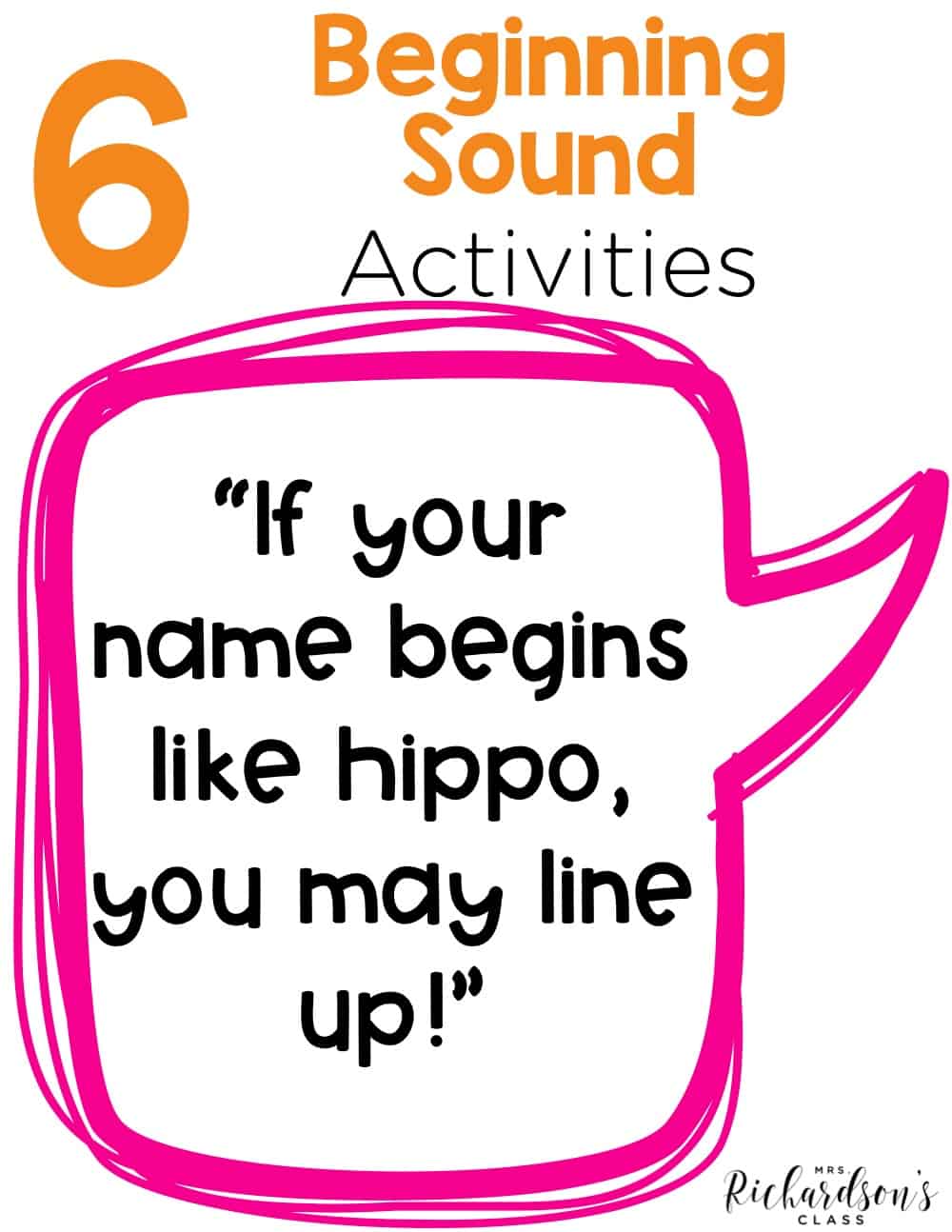 Beginning Sound Activities - Mrs. Richardson's Class