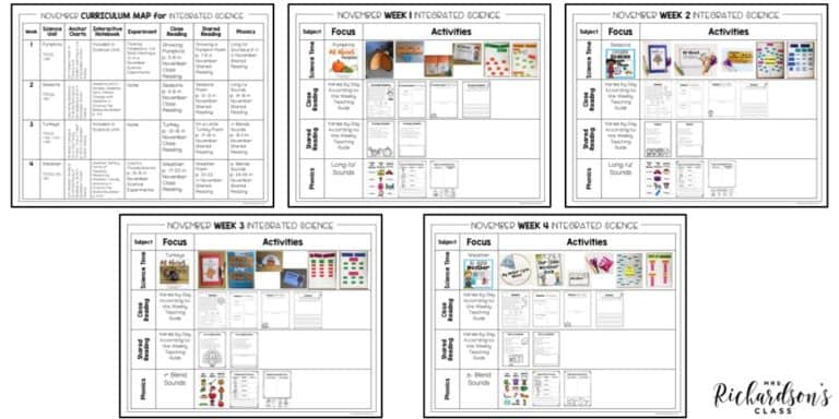 Teaching Science in November - Mrs. Richardson's Class
