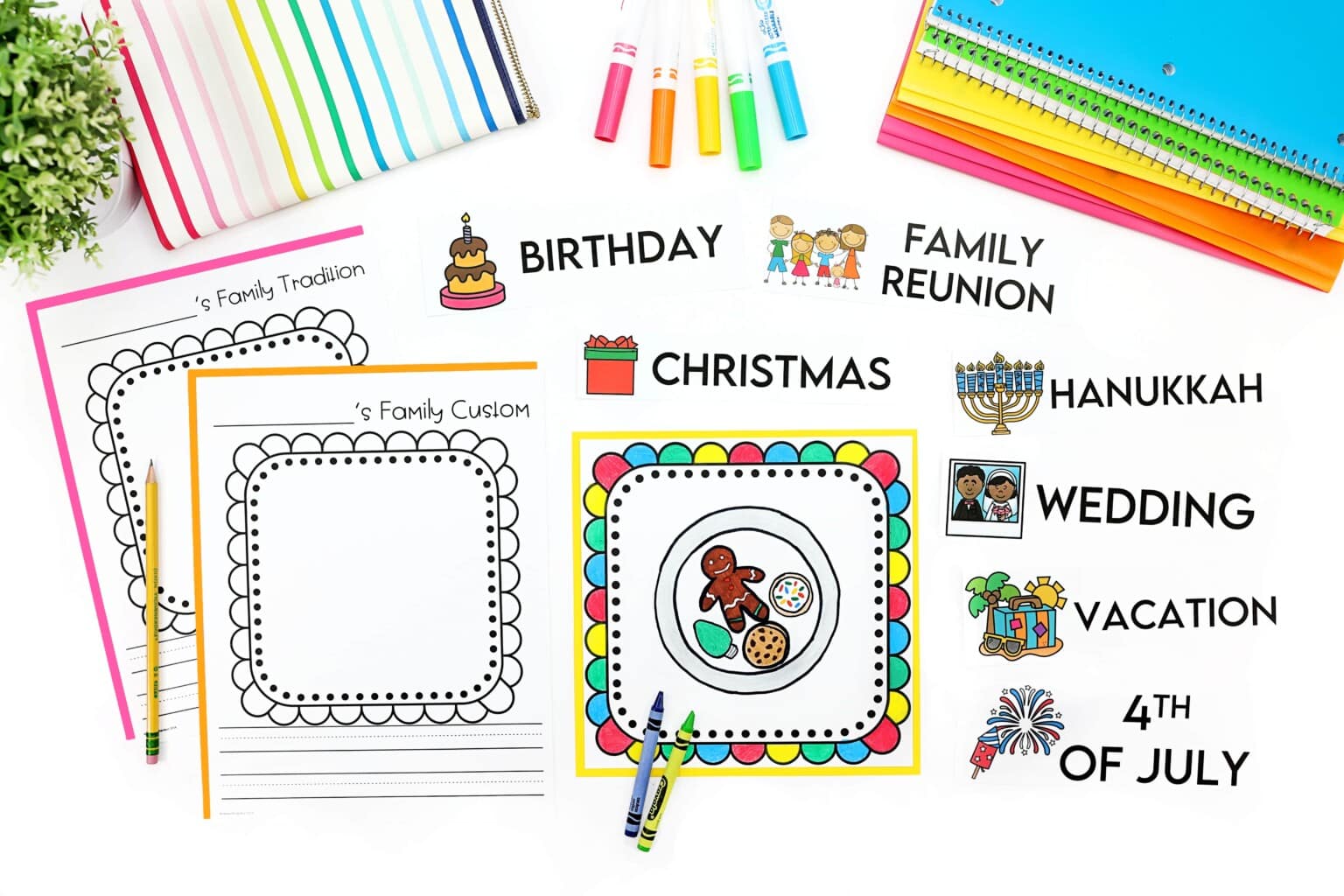 Celebrating Family Traditions in the Classroom - Mrs. Richardson's Class