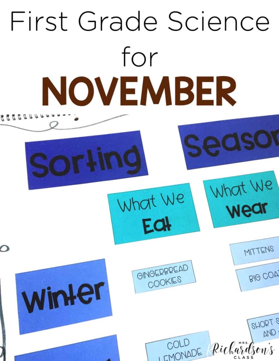 Teaching Science in November - Mrs. Richardson's Class