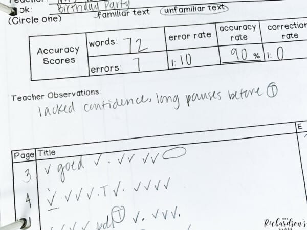 7 Tips for Success with Running Records to Help Readers - Mrs ...