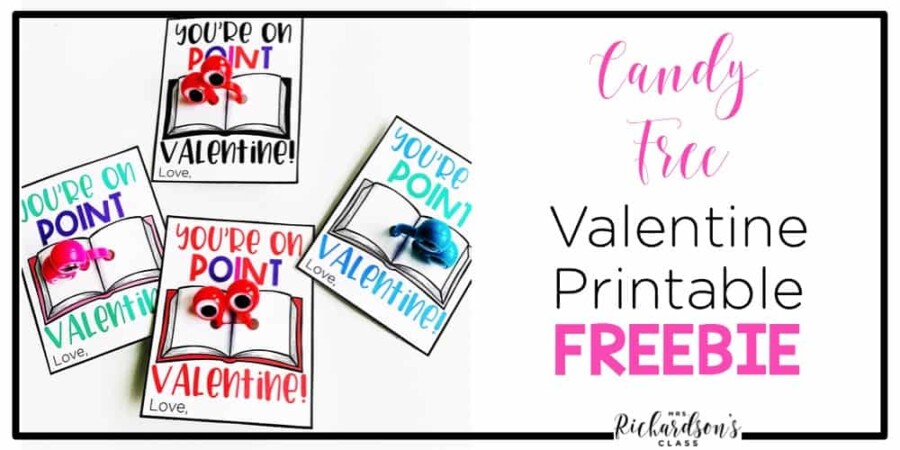 Candy Free Valentine Printable for Students - Mrs. Richardson's Class