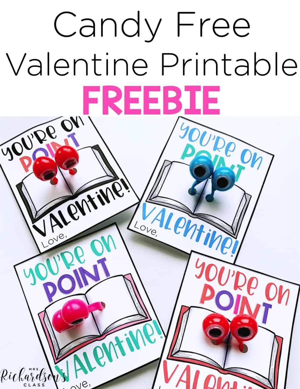 Candy Free Valentine Printable for Students - Mrs. Richardson's Class