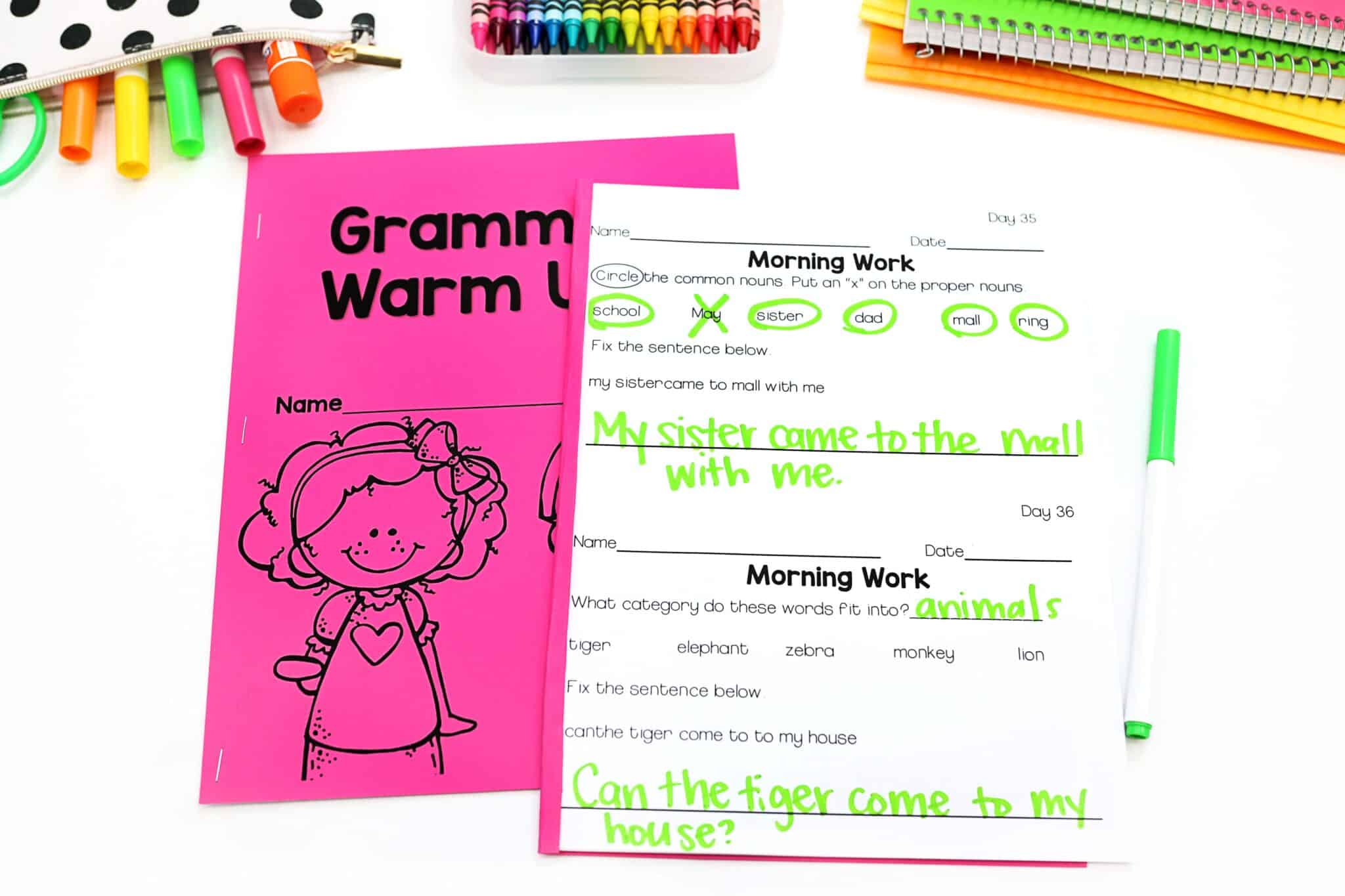 Simple Morning Work Ideas - Mrs. Richardson's Class
