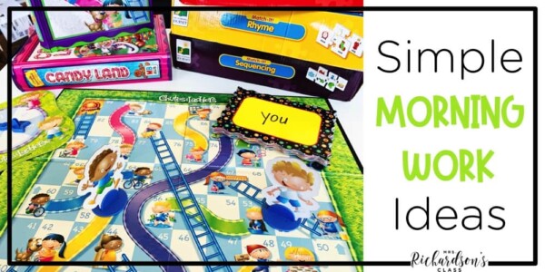 Simple Morning Work Ideas - Mrs. Richardson's Class