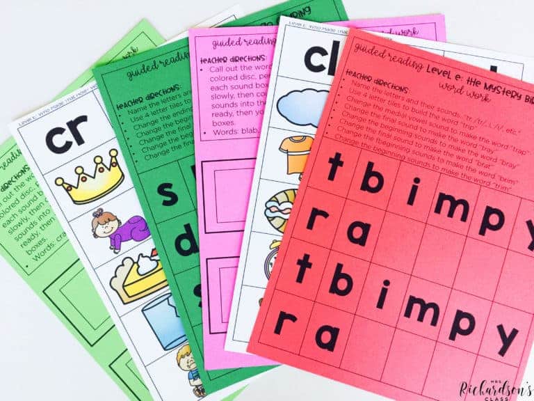6 Steps to the Best Guided Reading Level E Lesson