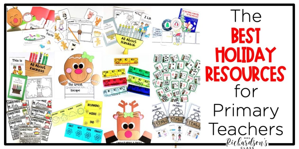 The Best Holiday Resources for Primary Teachers - with FREE Printables