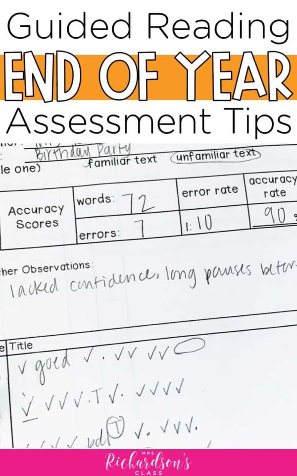 How to Complete End of Year Assessments for Virtual Guided Reading