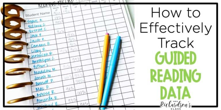 How to Effectively Track Guided Reading Data - Mrs. Richardson's Class