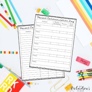 Back to School: Parent Communication - Mrs. Richardson's Class