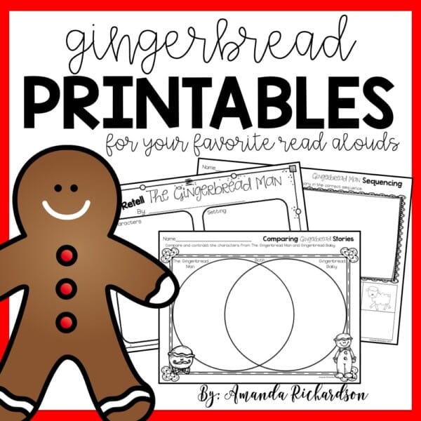 Gingerbread Activities for the Classroom and a FREEBIE - Mrs ...