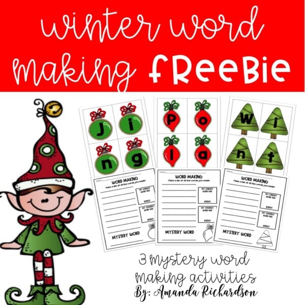 3 Free December Center Activities for Kinder - Mrs. Richardson's Class