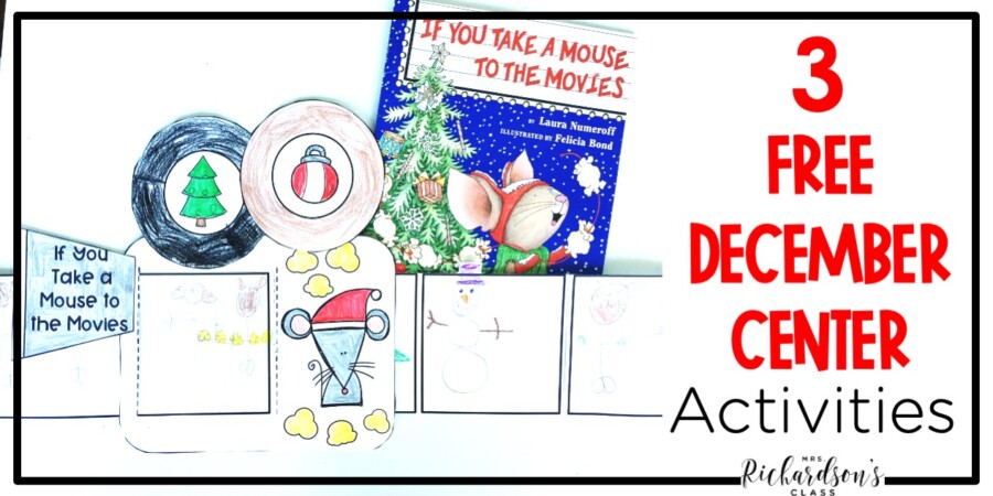 3 Free December Center Activities for Kinder - Mrs. Richardson's Class