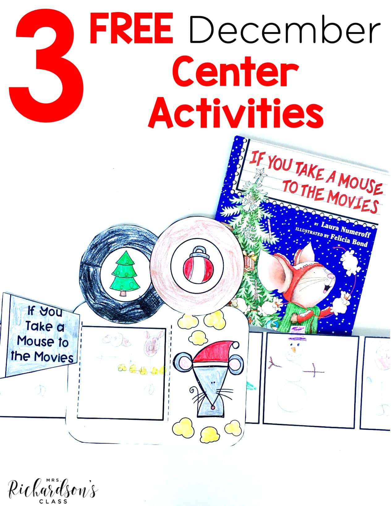 3 Free December Center Activities for Kinder - Mrs. Richardson's Class