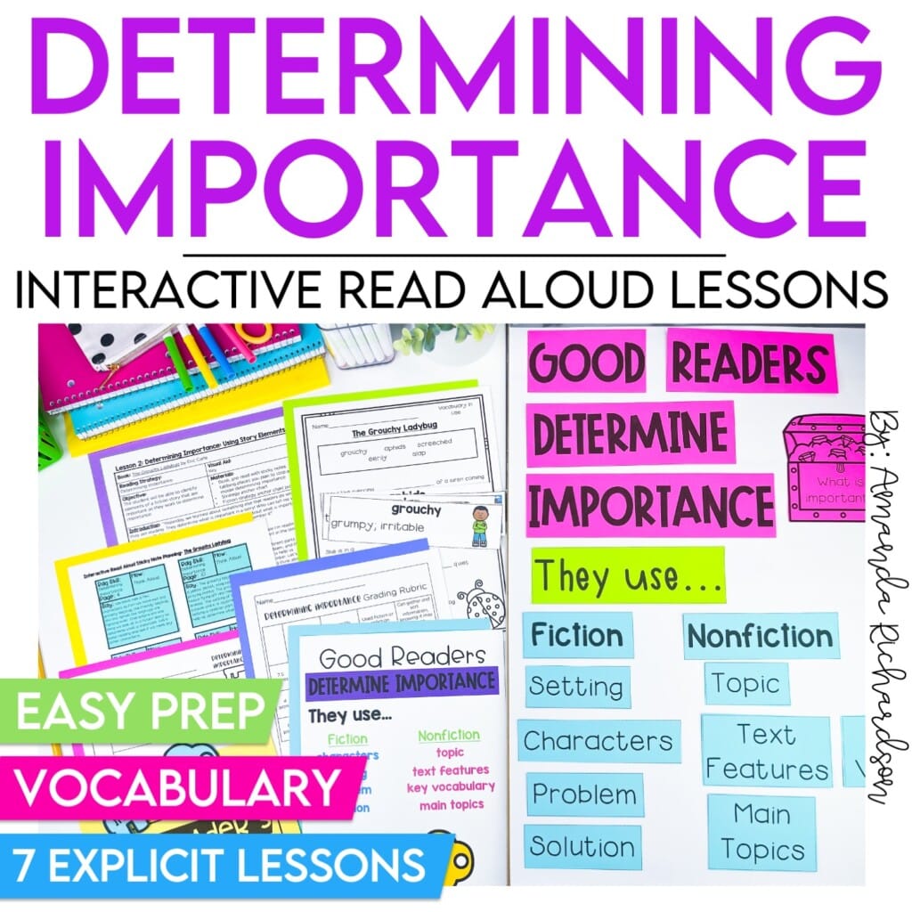How to Teach Determining Importance in Reading | Interactive Read Aloud