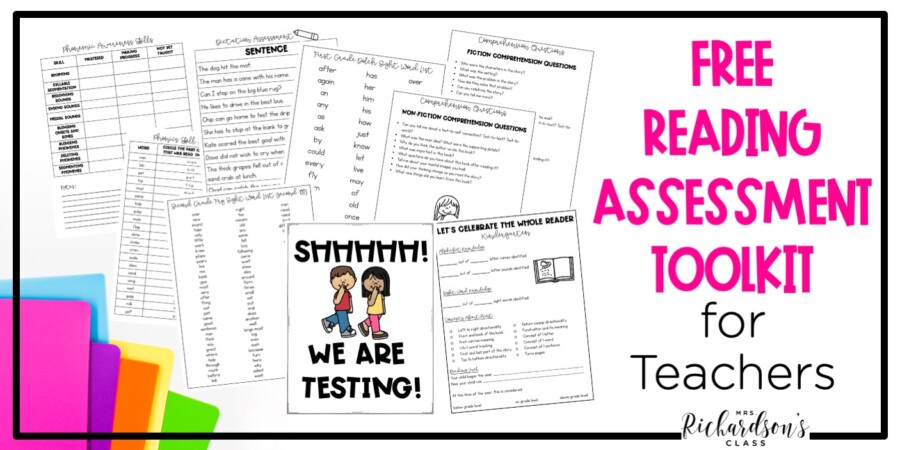 FREE Reading Assessment Tools for Teachers for Easier Testing