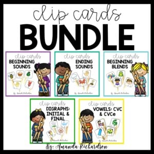 Phonics Clip Card BUNDLE - Mrs. Richardson's Class