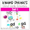 Kindergarten Phonics Activities | Kindergarten Word Work Activities ...