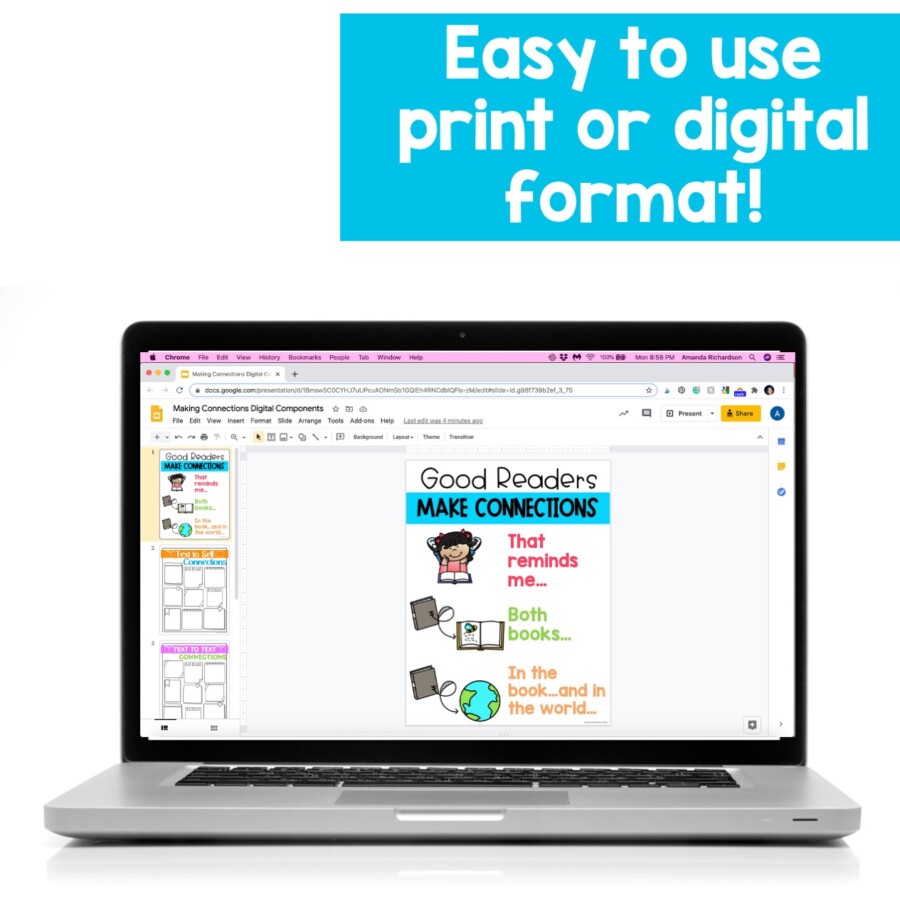 Making Connections Activities and Interactive Read Aloud Lesson Plan ...