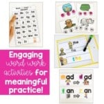 Kindergarten Phonics Activities | Kindergarten Word Work Activities ...