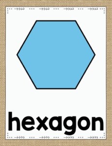 Burlap Shape Posters - Mrs. Richardson's Class