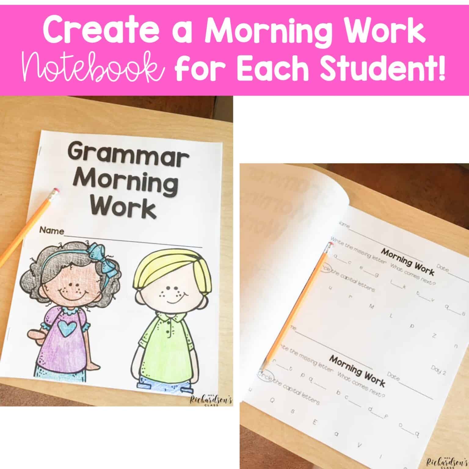 Grammar Practice for First Grade BUNDLE - Mrs. Richardson's Class