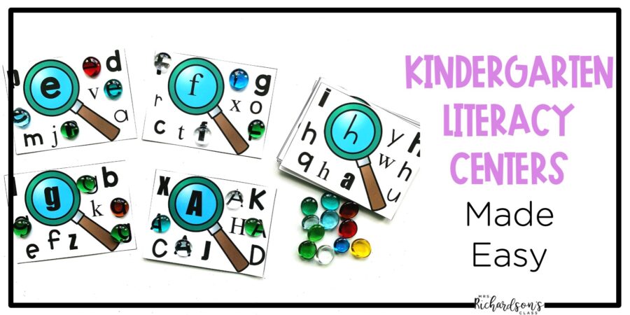 Effective and Engaging Kindergarten Literacy Centers Made Easy