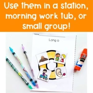 CVCe Long Vowel Sorts Cut and Paste Activities - Mrs. Richardson's Class