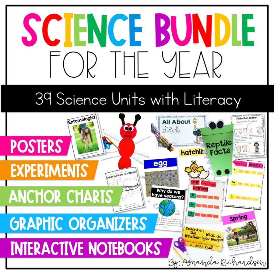 First Grade Science Bundle: Units, Interactive Notebook, Close Reading ...