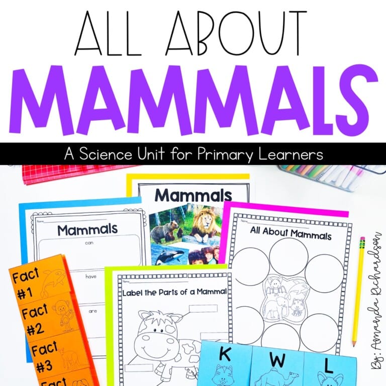 Mammals Unit: Attributes, Life Cycles, Interactive Notebook Pages and ...