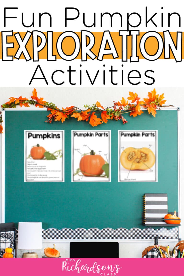 5 of the Best Pumpkin Activities for Kindergarten and First Grade