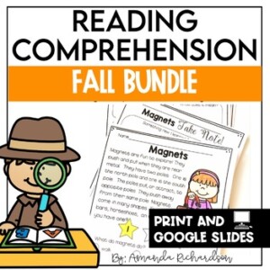 Fall Reading Comprehension Passages and Questions for Close Reading ...