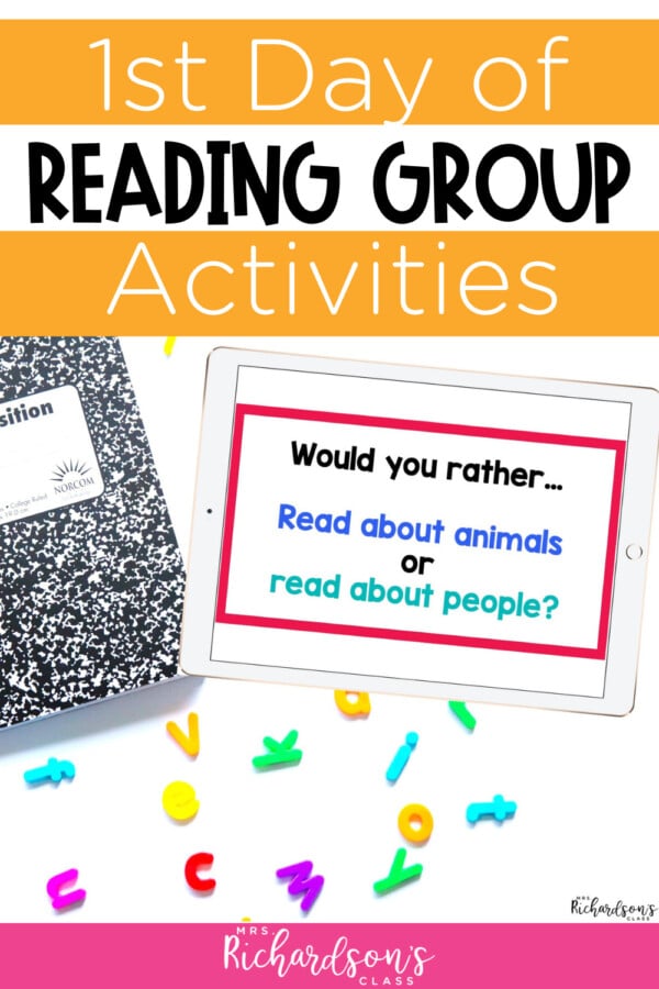 How to Plan for a Successful First Day of Reading Small Group