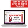 Red Ribbon Week Activities Flip Up Book - Mrs. Richardson's Class