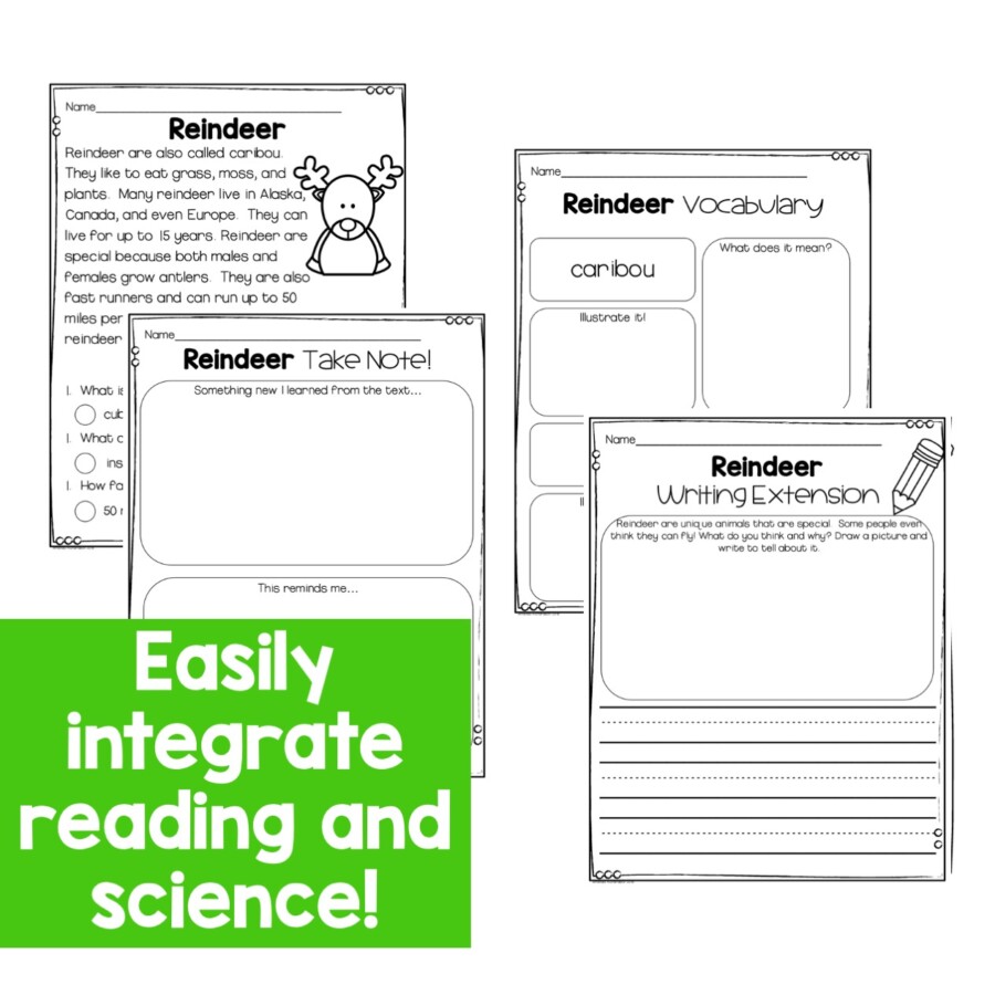 December Reading Passages Comprehension and Questions for Close Reading ...