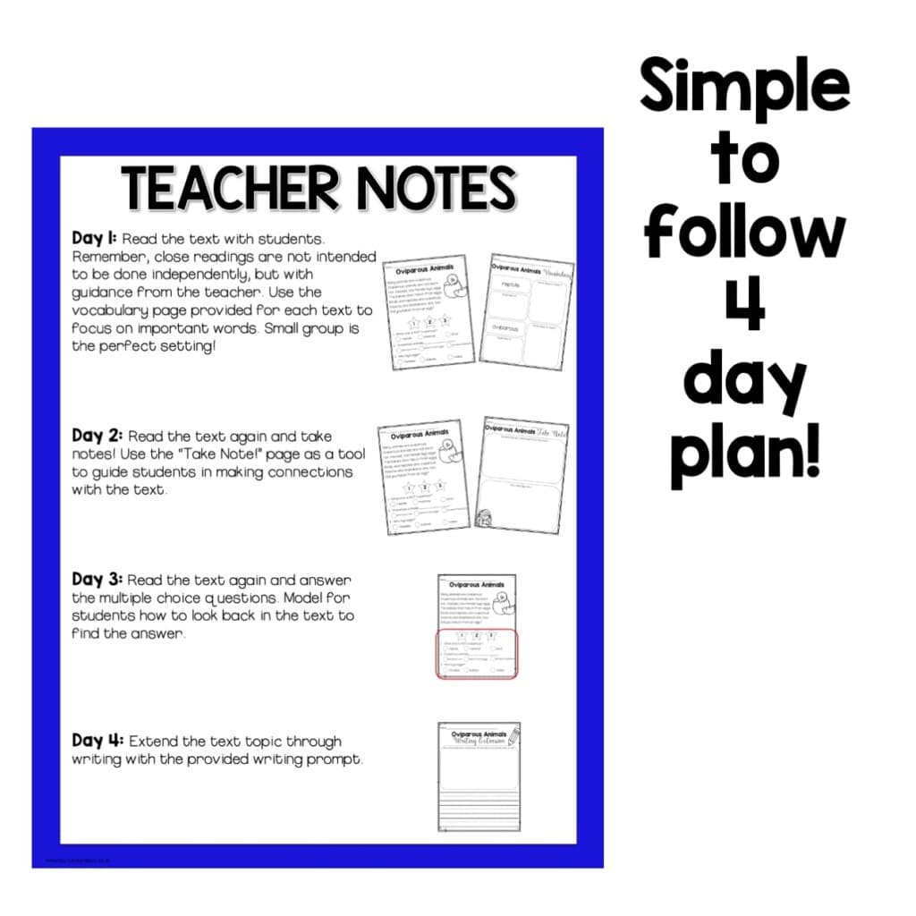 April Close Reading and Comprehension - Mrs. Richardson's Class