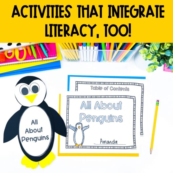 Penguins Unit: Fact Pages, Life Cycle, Interactive Notebook Pages and ...