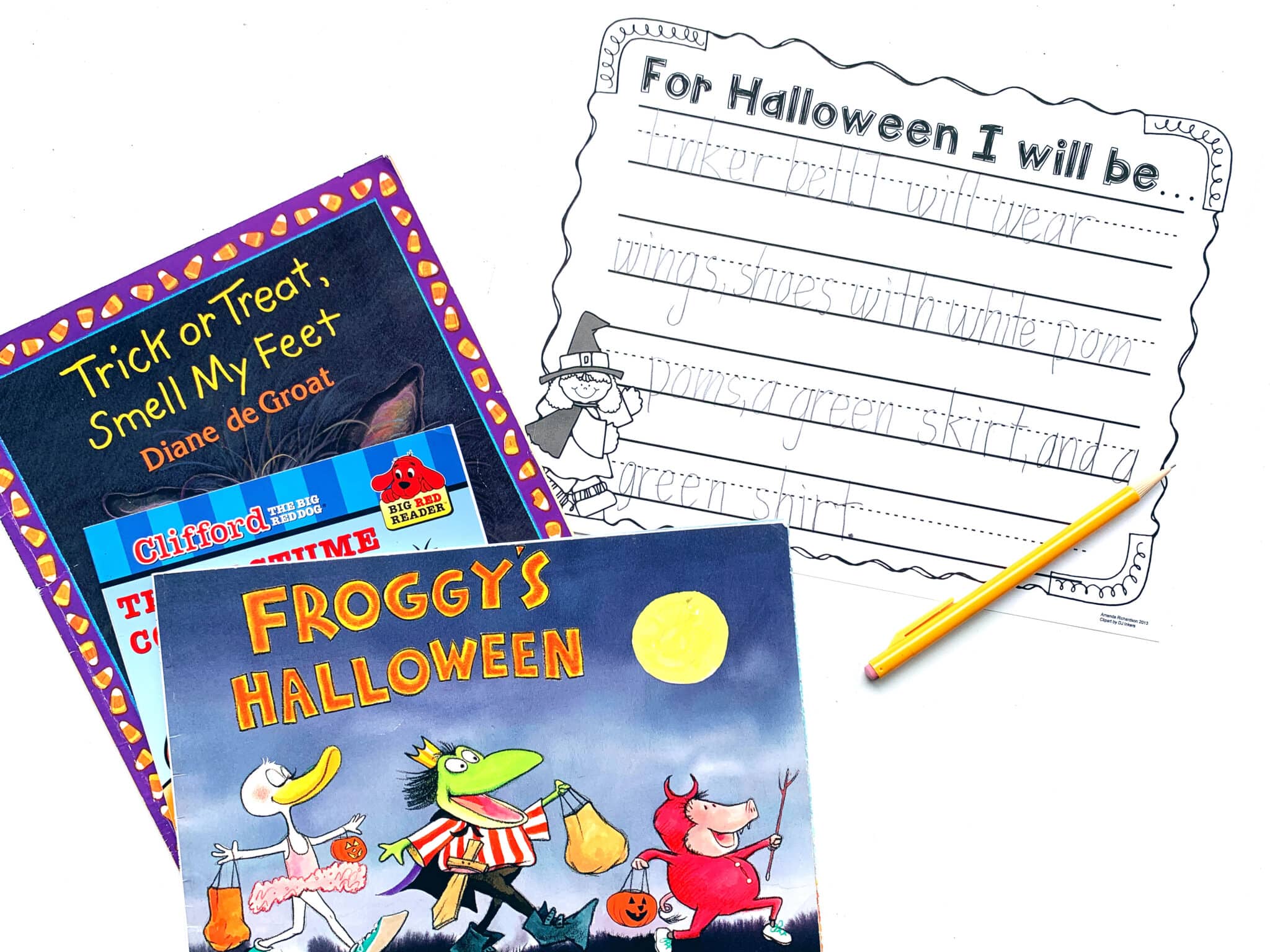 Halloween Writing Activity FREEBIE for Kinder and 1st Grade