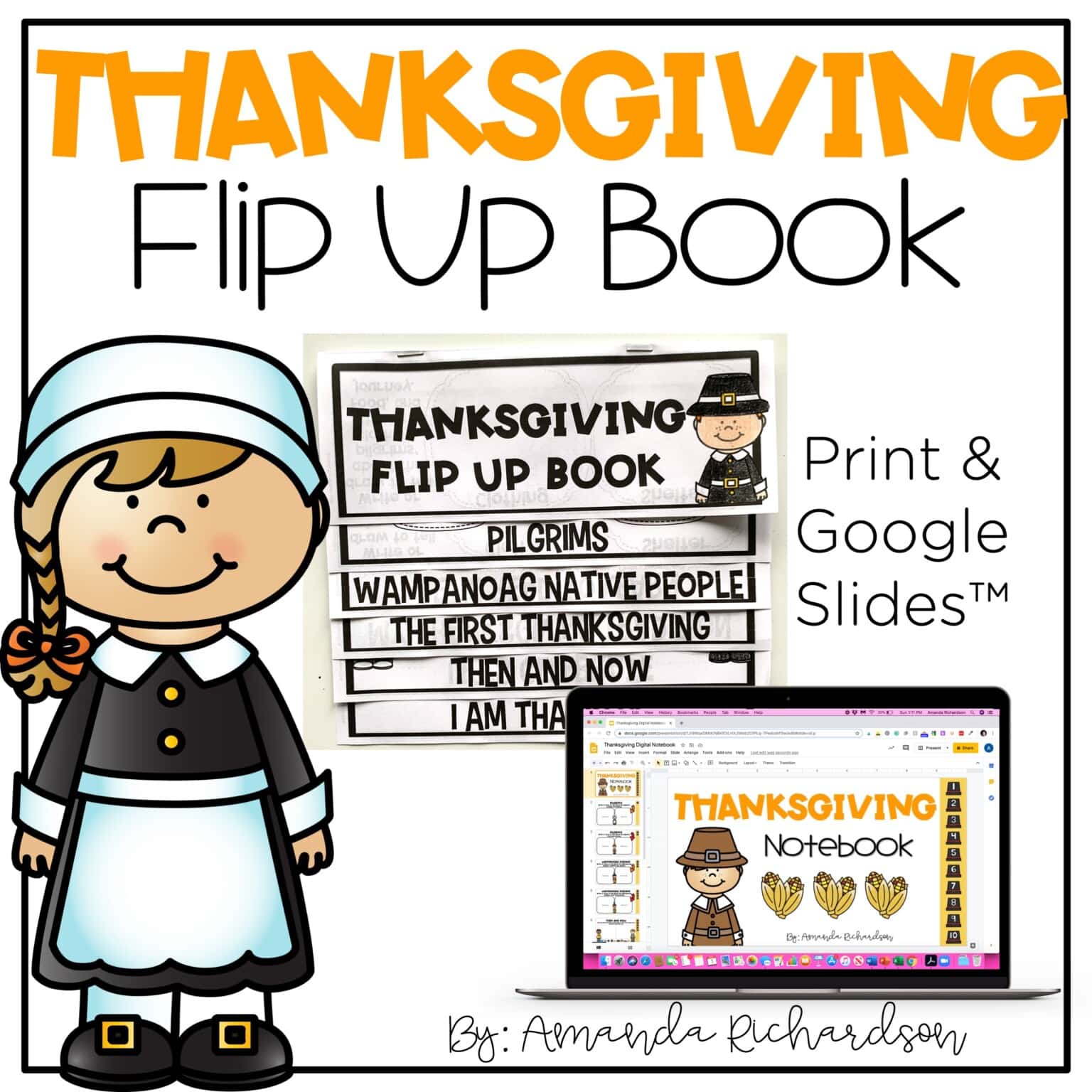 Thanksgiving Activities Flip Up Book - Mrs. Richardson's Class