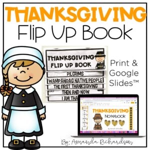 Thanksgiving Activities Flip Up Book - Mrs. Richardson's Class