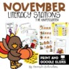 November Literacy Centers and Stations in Print and Digital Format ...