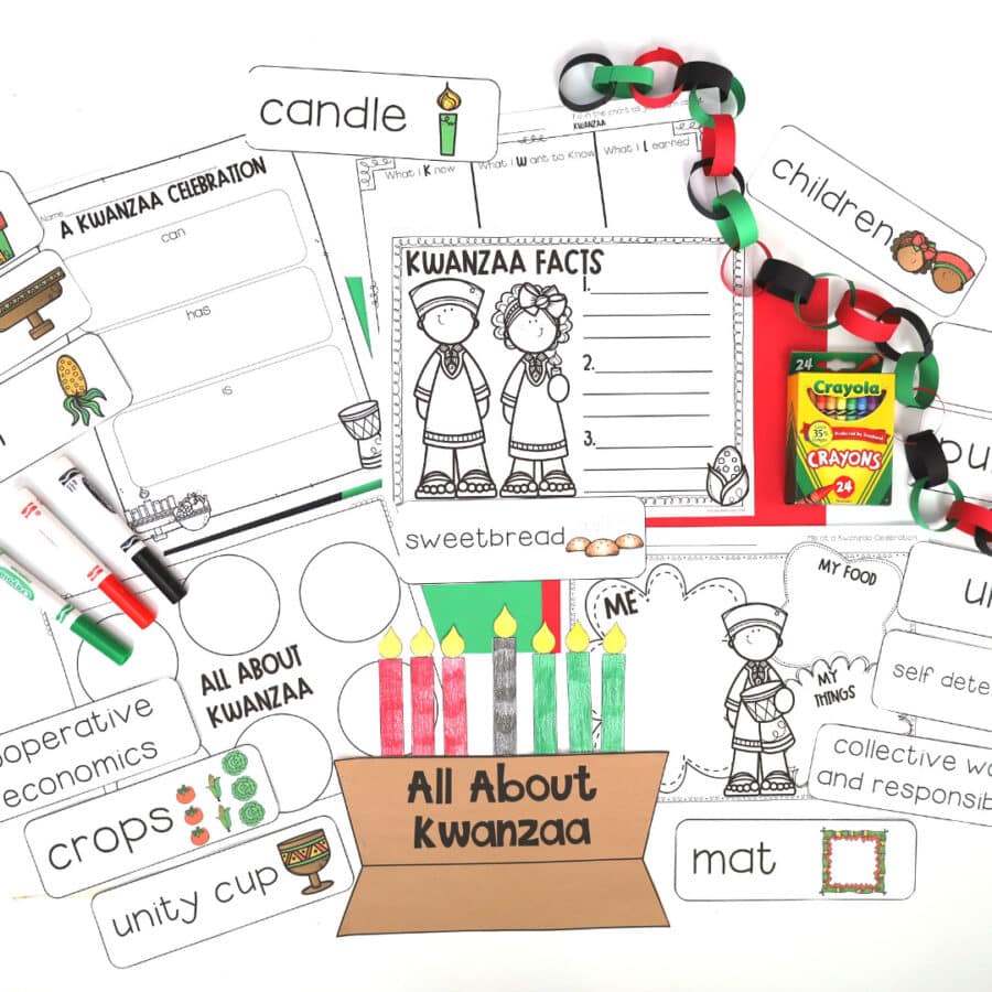 Holidays Around the World: Christmas, Hanukkah, and Kwanzaa Activities