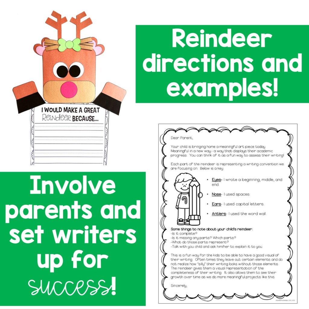 Reindeer Writing Craft: A Writing Conventions Assessment - Mrs ...