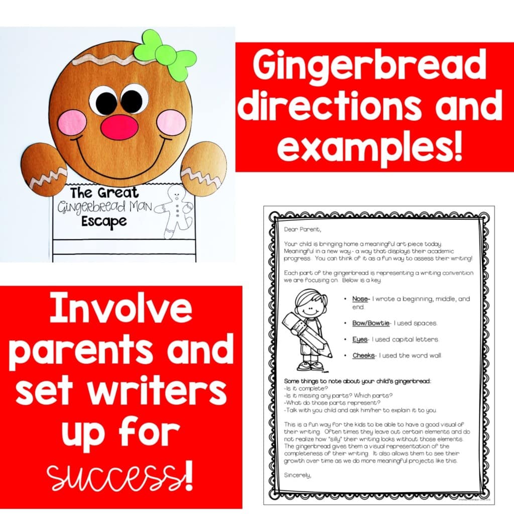 Gingerbread Writing Craft: A Writing Conventions Assessment - Mrs ...