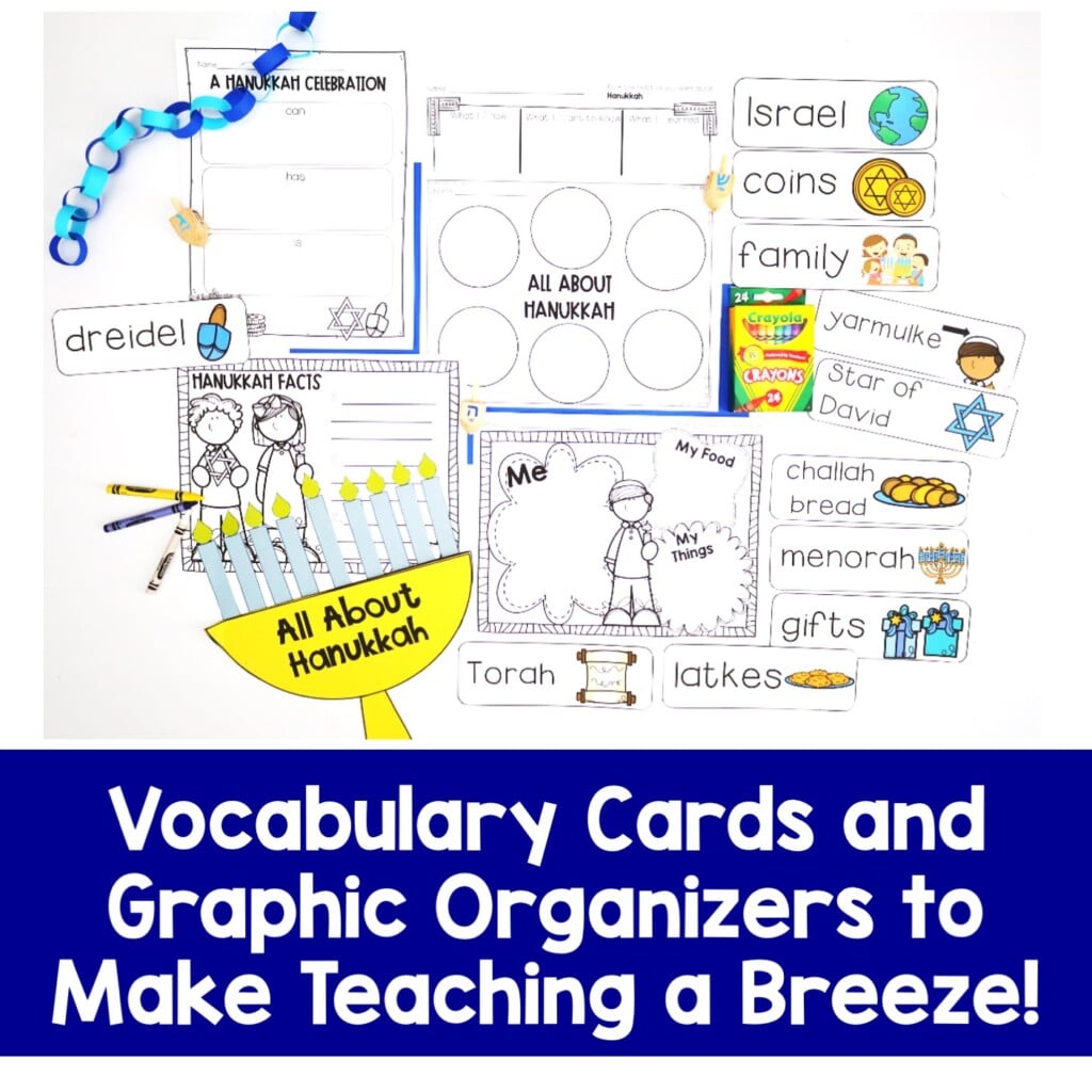 Hanukkah Activities: Graphic Organizers, Mini-Book, and Craft! - Mrs ...